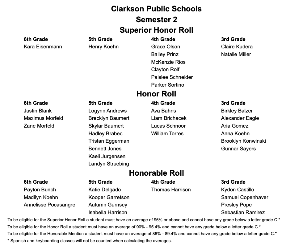 Clarkson Public Schools